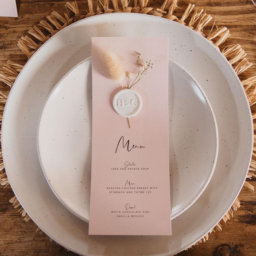 Customise your Own Dried Flowers Menu's – Say it with Print